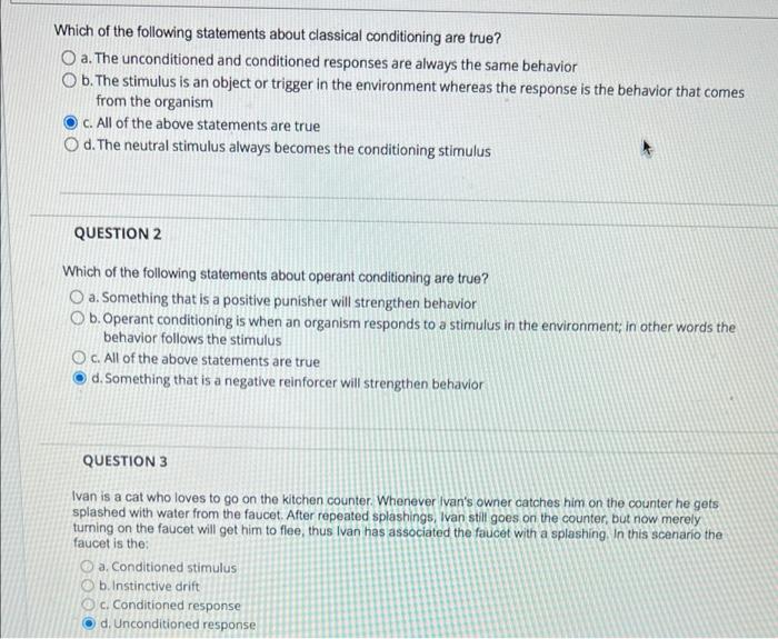 Solved Which of the following statements about classical | Chegg.com