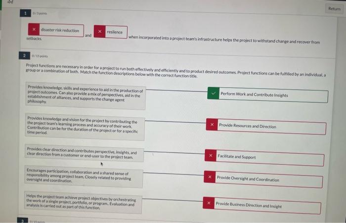 Solved Project functions are necessary in order for a | Chegg.com