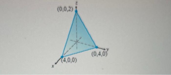 Solved Find the volume of the tetrahedron in the first | Chegg.com