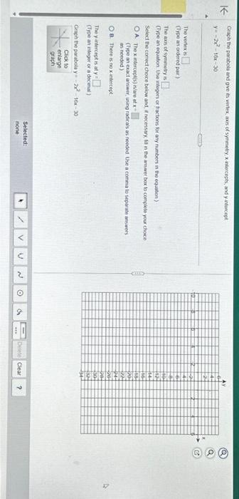 Solved Graph the parabols and gve is vertex, axis of | Chegg.com