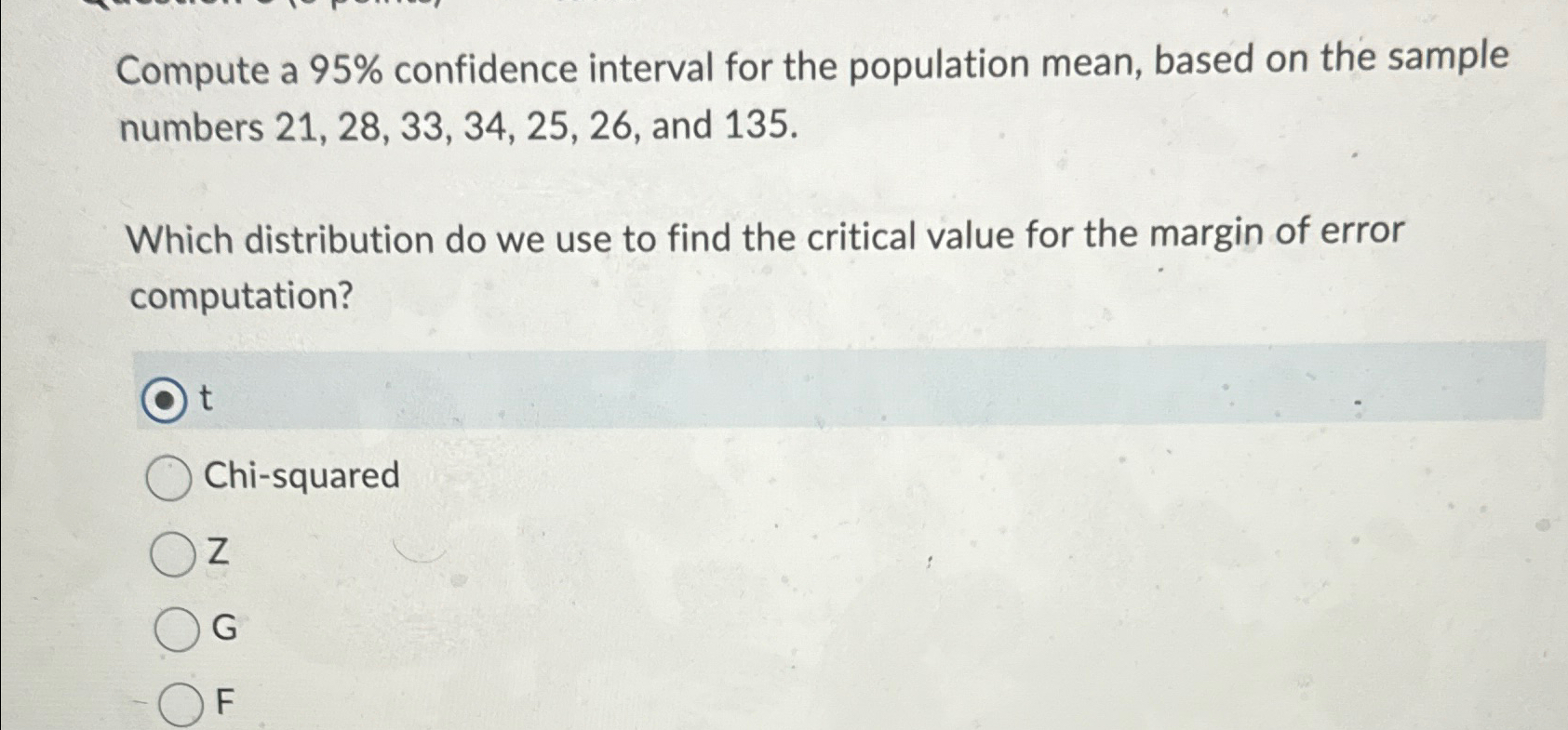 Solved Compute a 95% ﻿confidence interval for the population | Chegg.com