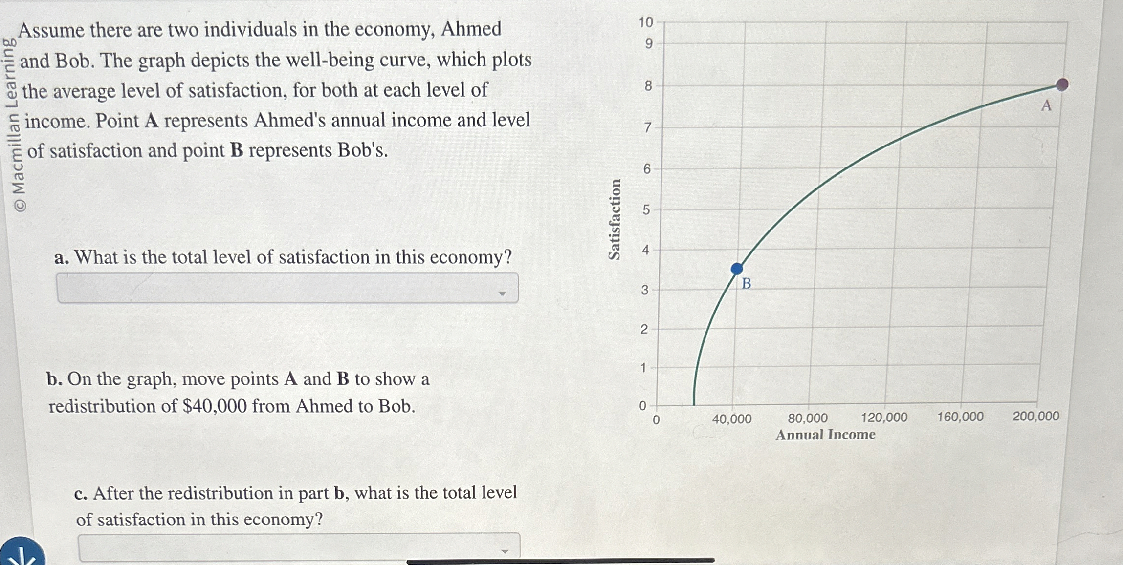 Solved Assume there are two individuals in the economy, | Chegg.com