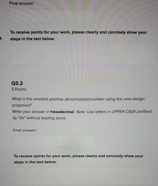 Solved Consider the following 16-bit floating point | Chegg.com