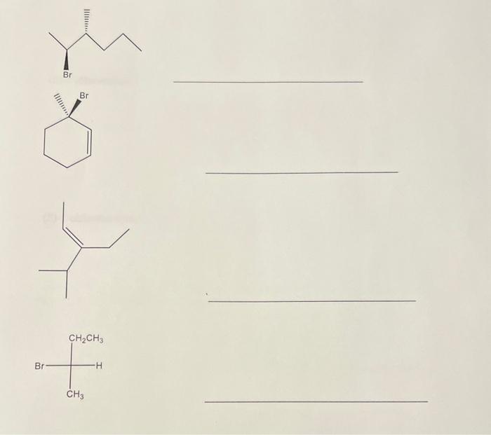 Solved IUPAC name for all the following: | Chegg.com