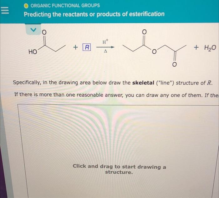 Solved III ORGANIC FUNCTIONAL GROUPS Predicting the | Chegg.com