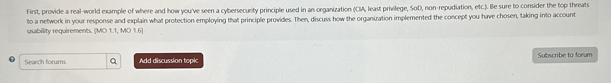 Solved First, provide a real-world example of where and how | Chegg.com