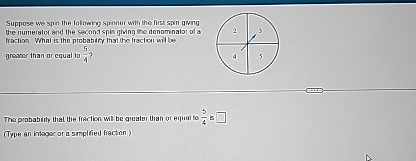 Suppose we spin the following spinner with the first | Chegg.com