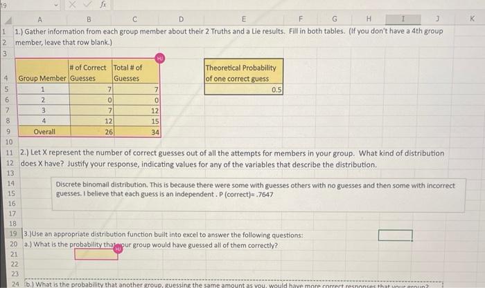 Solved 1.) Gather information from each group member about | Chegg.com