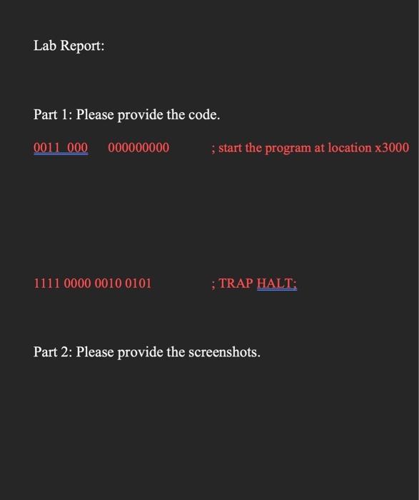 Solved Write a machine-level LC-3 program that compares two | Chegg.com