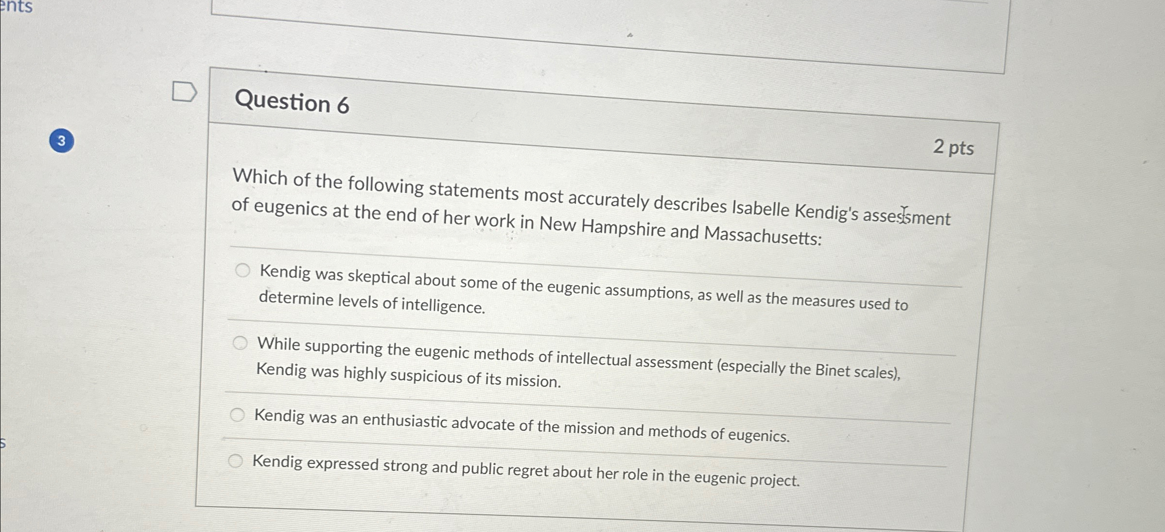 Solved Question 62 ﻿ptsWhich of the following statements | Chegg.com
