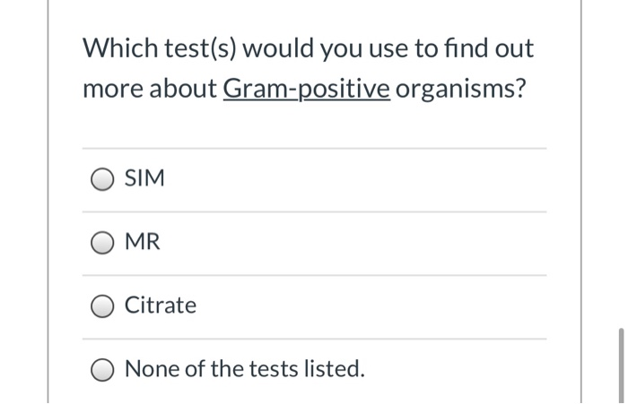 Solved What is the color of SIM medium that contains an | Chegg.com