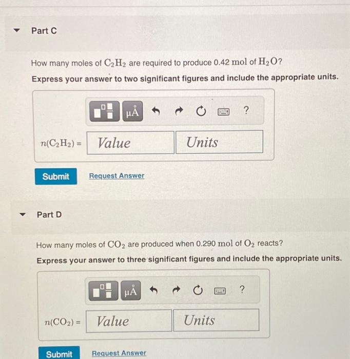 Solved In the acetylene torch, acetylene gas (C2H2) burns in | Chegg.com
