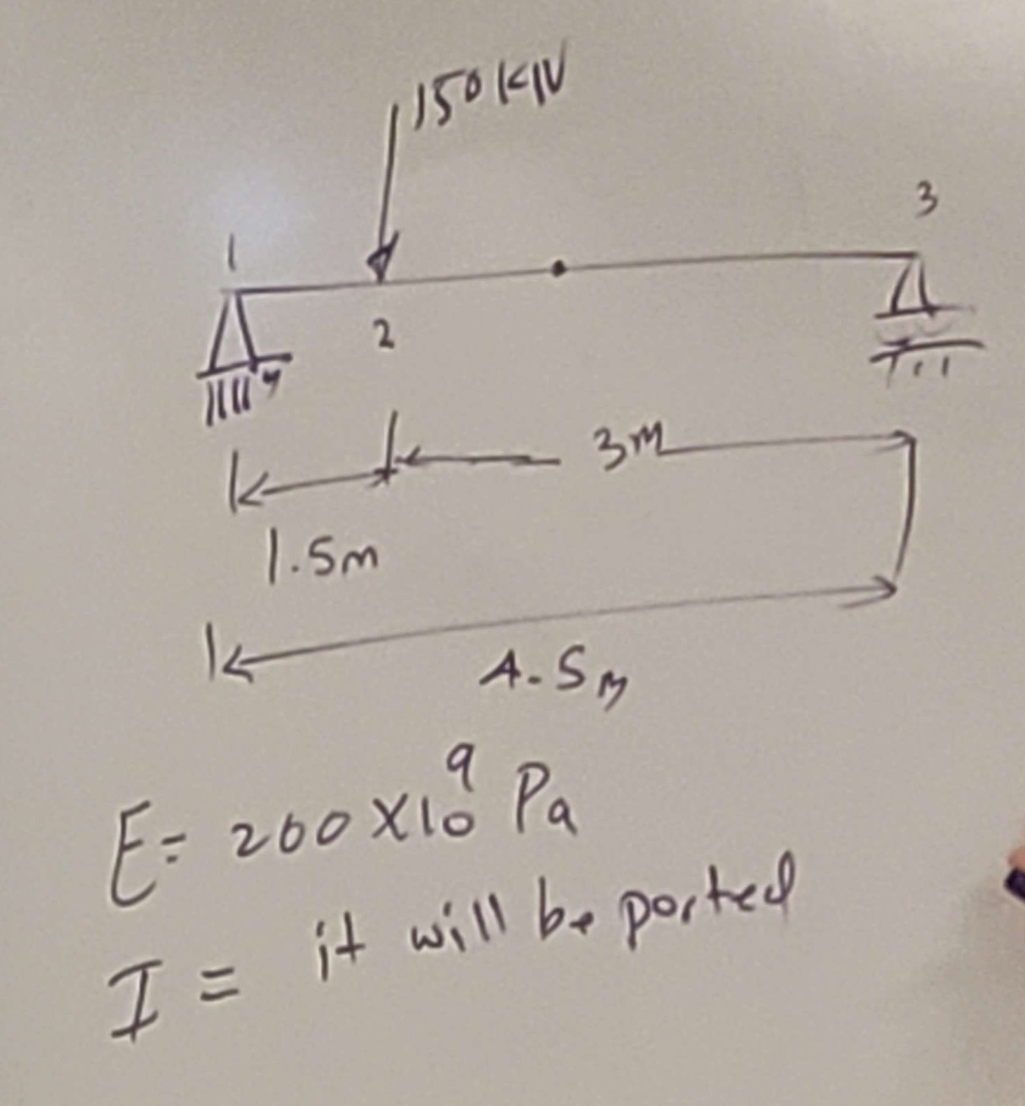 Solved Find displacement at nodes and deflection at point C | Chegg.com