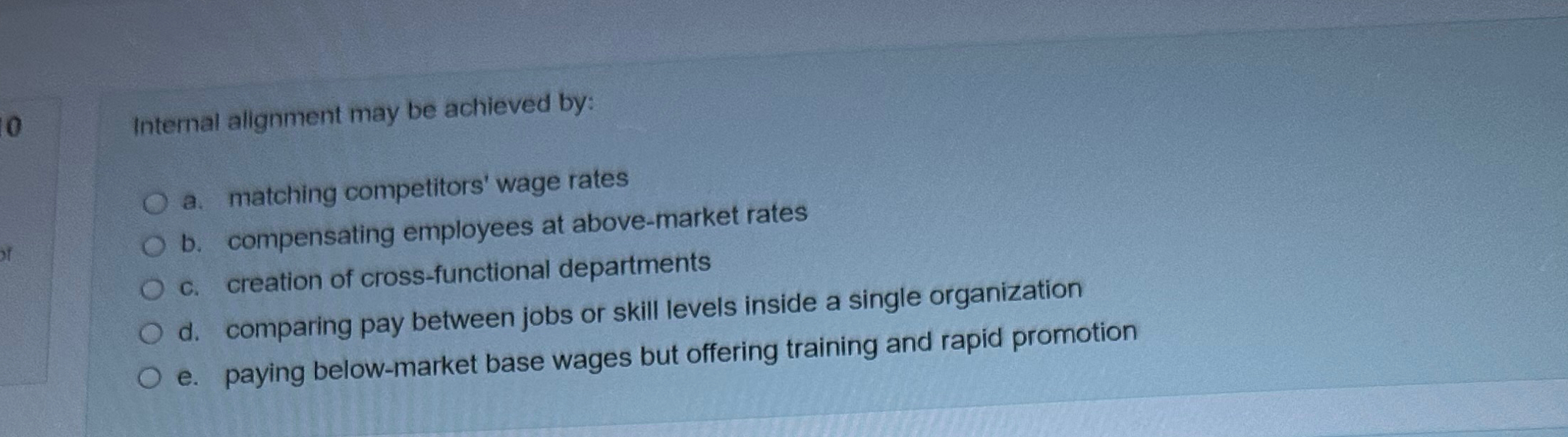 Solved Internal alignment may be achieved by:a. ﻿matching | Chegg.com