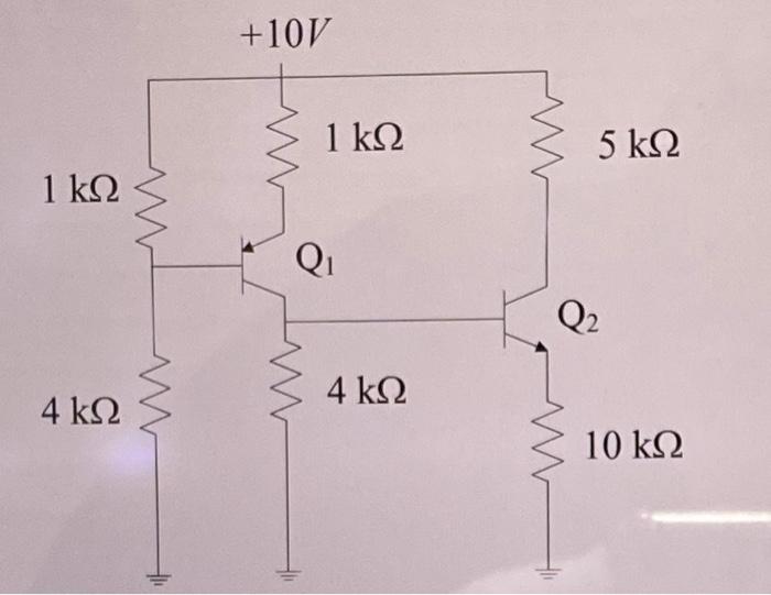 Solved when VEB, VBE are 0.8V, how to get the Q1 and Q2's | Chegg.com