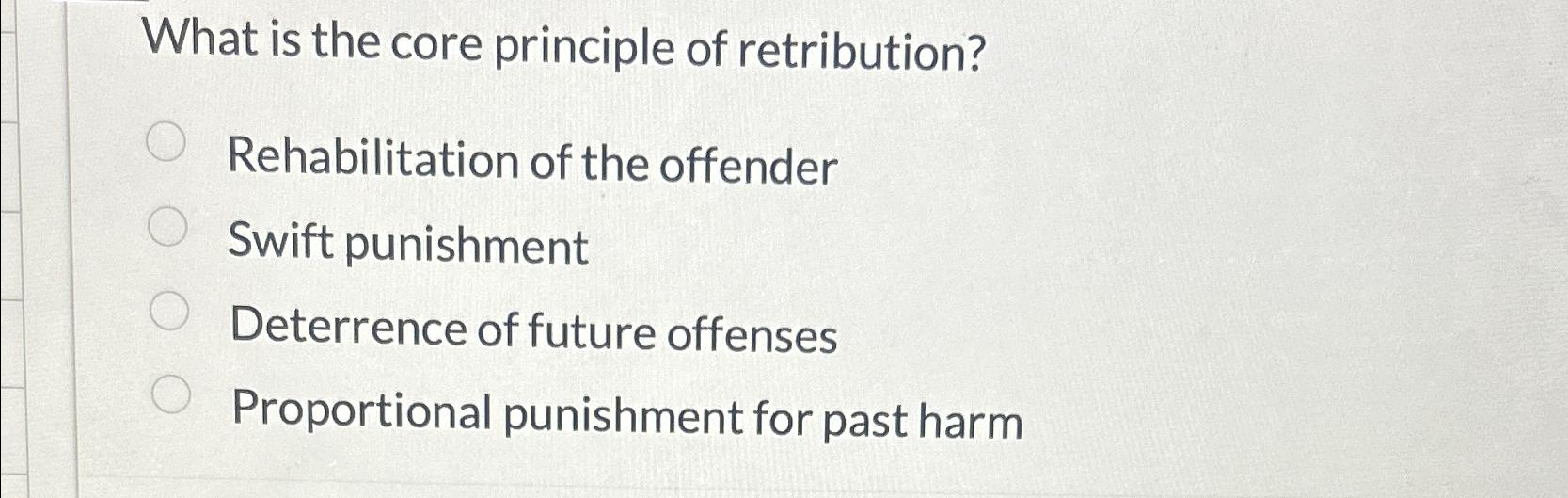 Solved What is the core principle of | Chegg.com