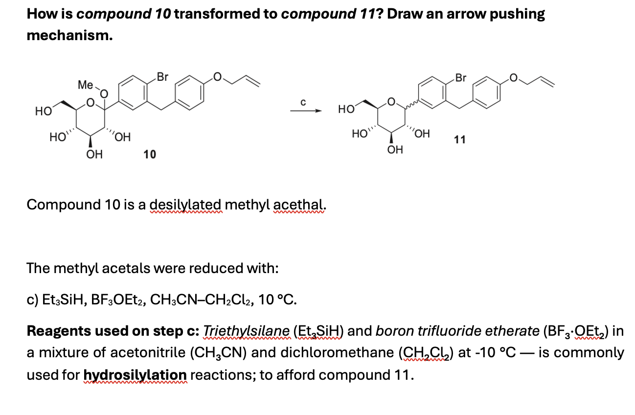 Solved How is compound 10 ﻿transformed into compound 11? | Chegg.com
