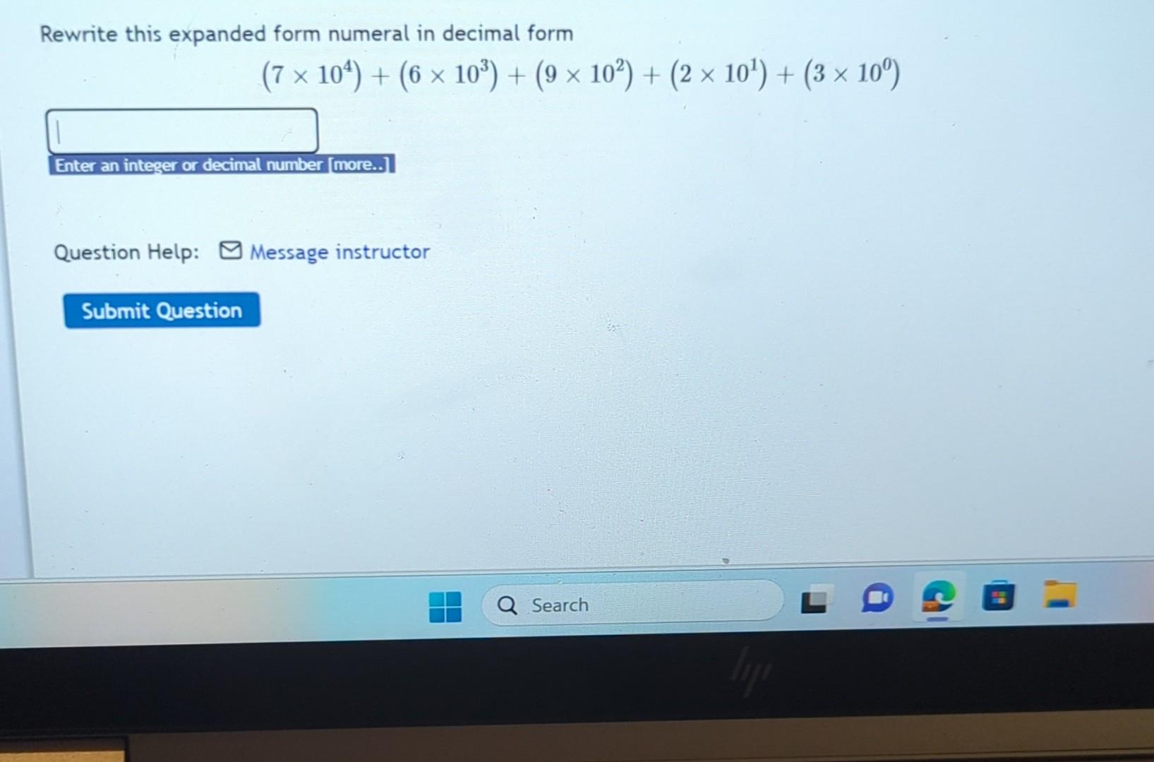 Solved Rewrite this expanded form numeral in decimal form | Chegg.com