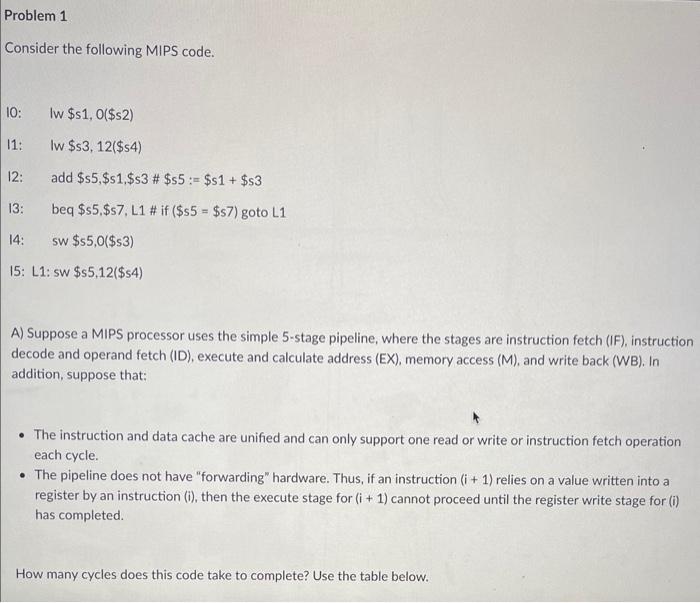 Solved use the table below for part a,b,c to provide the | Chegg.com