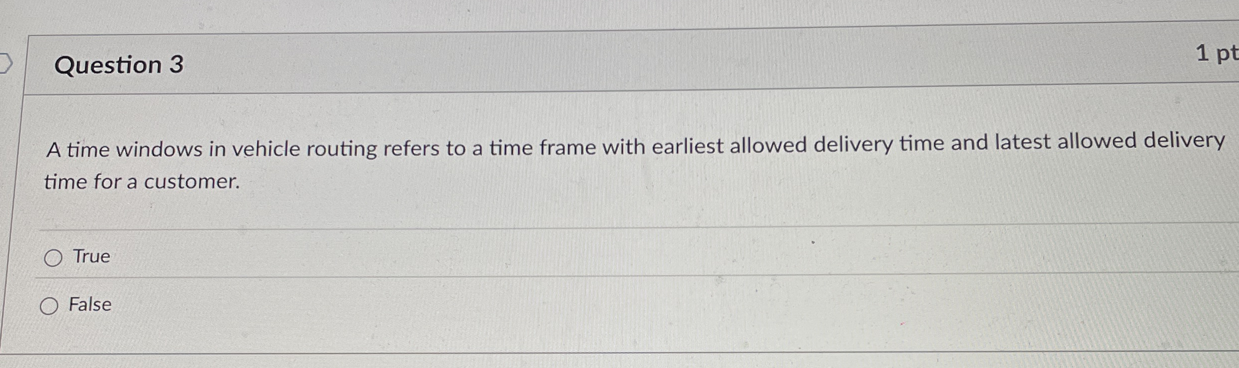 Solved Question 3A time windows in vehicle routing refers to | Chegg.com