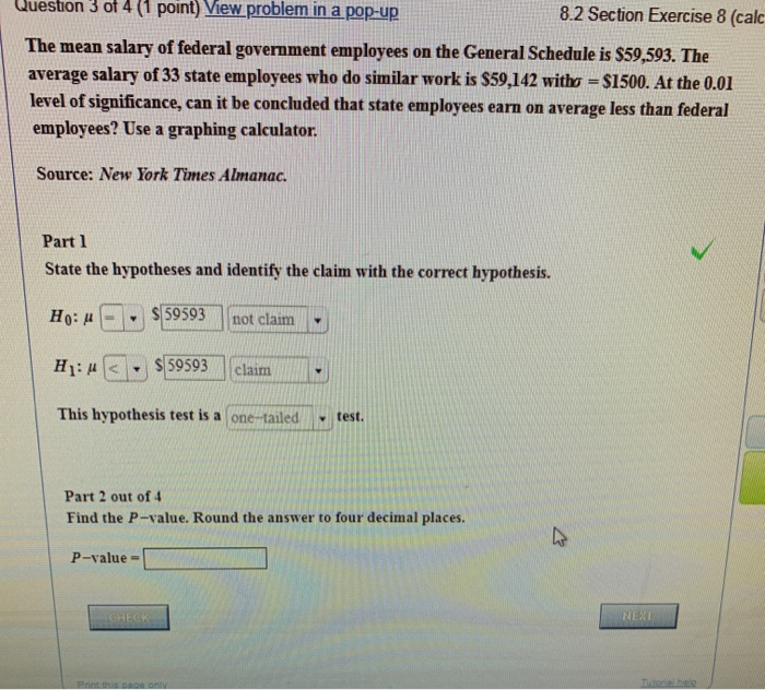 Solved Question 3 of 4 (1 point) View problem in a pop-up | Chegg.com