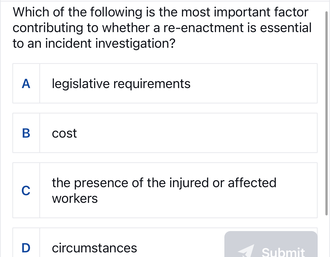 Solved Which of the following is the most important factor | Chegg.com