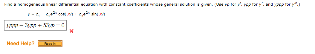 Solved Find a homogeneous linear differential equation with | Chegg.com