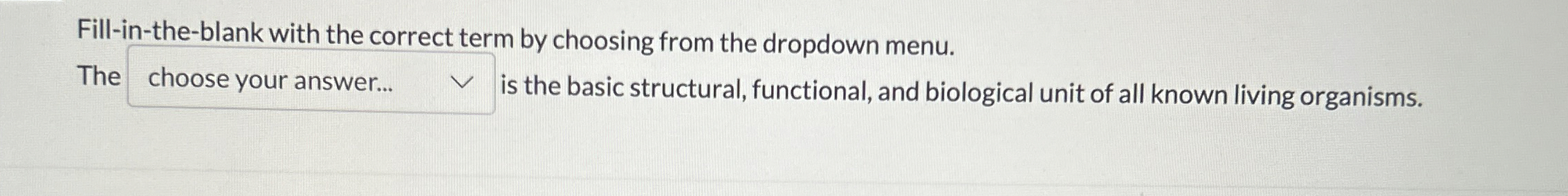 Solved Fill-in-the-blank with the correct term by choosing | Chegg.com