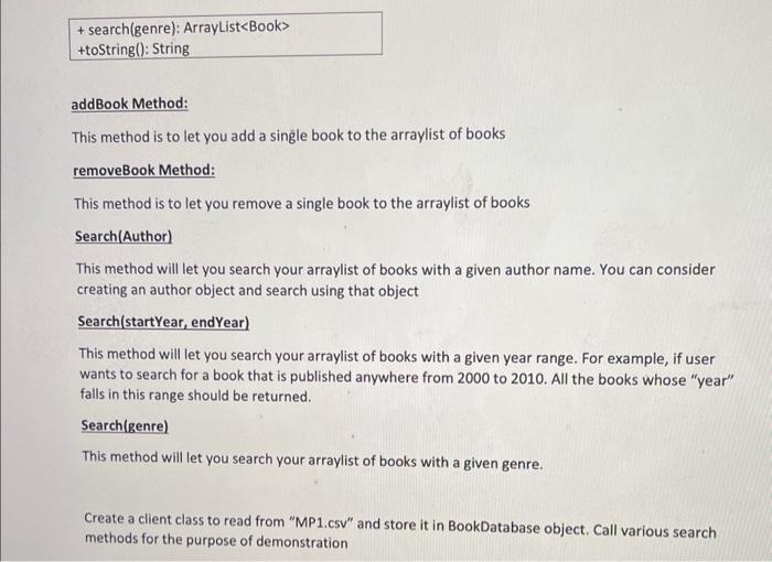 In this project, we develop a library database that | Chegg.com