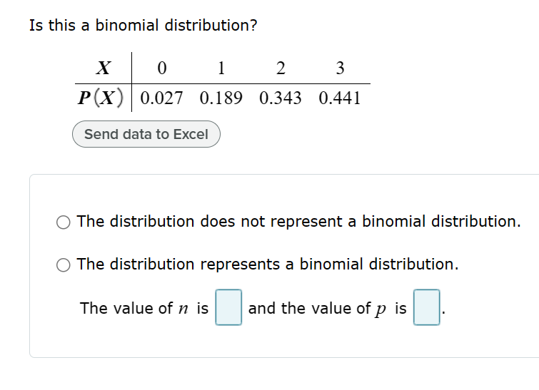 Solved Is this a binomial distribution?The distribution does | Chegg.com