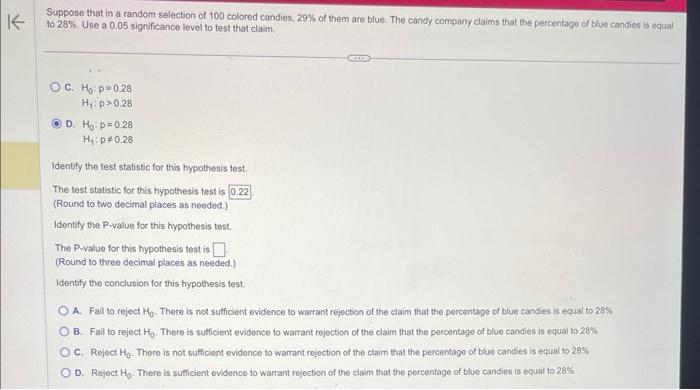 Solved Suppose that in a random selection of 100 colored | Chegg.com