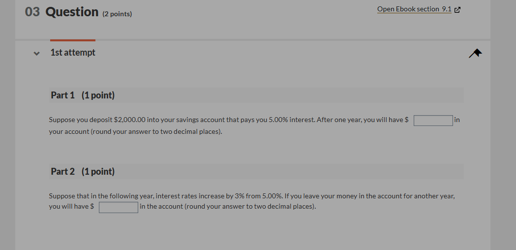 Solved 03 ﻿Question (2 ﻿points) 1st attempt Part 1 (1 | Chegg.com