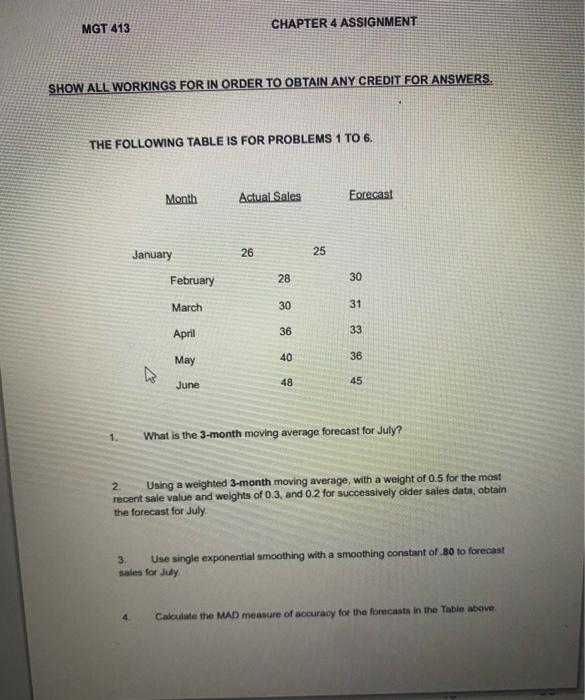 Solved SHOW ALL WORKINGS FOR IN ORDER TO OBTAIN ANY CREDIT | Chegg.com