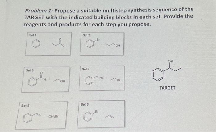 Solved Propose a suitable multistep synthesis sequence of | Chegg.com