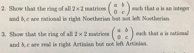Solved (:) 2. Show that the ring of all 2x2 matrices such | Chegg.com