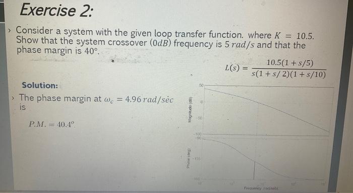 Solved Consider a system with the given loop transfer | Chegg.com