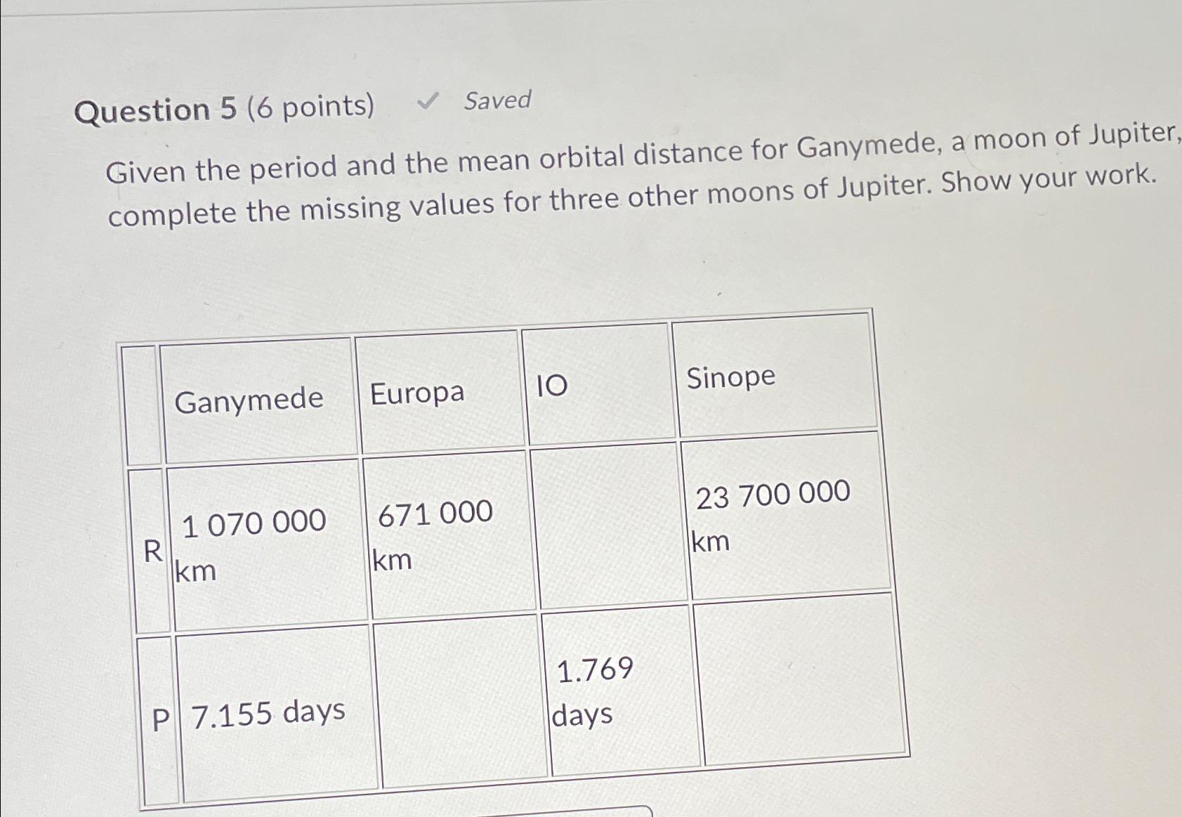 Solved Question 5 (6 points)SavedGiven the period and the | Chegg.com Solved Question 5 (6 points)SavedGiven the period and the | Chegg.com