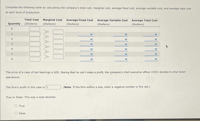 Solved Ball Bearings, Inc., faces costs of production as | Chegg.com