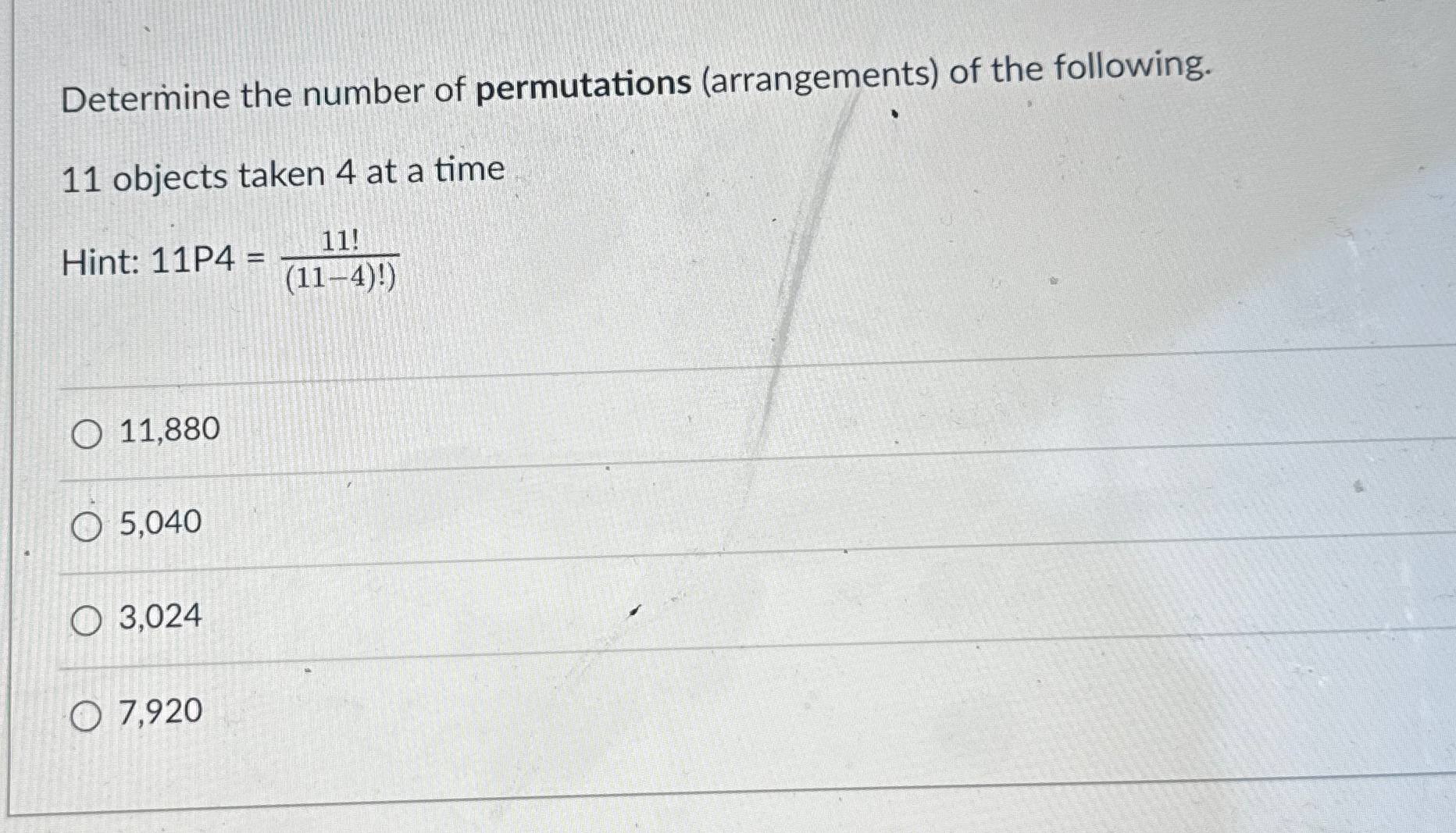 Solved Determine the number of permutations (arrangements) | Chegg.com