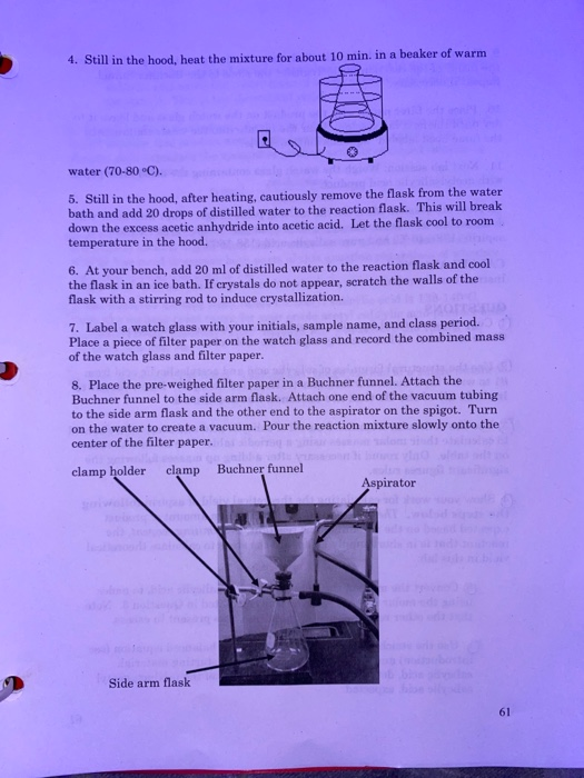 Solved Chemistry 124 DATA SHEET: SYNTHESIS OF ASPIRIN Name | Chegg.com