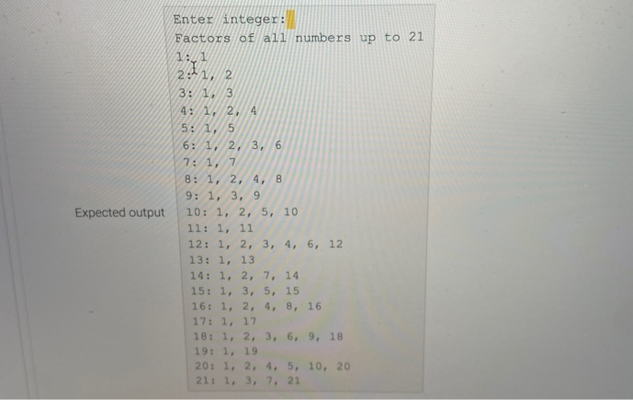 Solved Write a program that prompts for a positive integer | Chegg.com