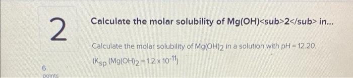 Solved The solubility product for chromium(III)... The | Chegg.com