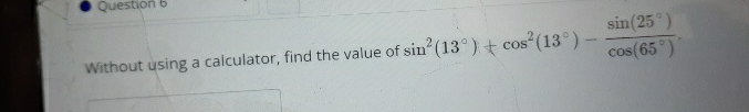 Solved Without using a calculator, find the value of | Chegg.com
