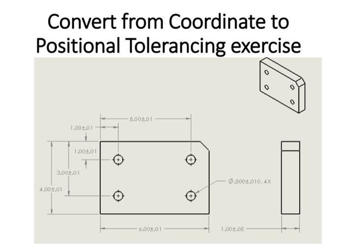 Solved Convert from Coordinate to Positional Tolerancing | Chegg.com