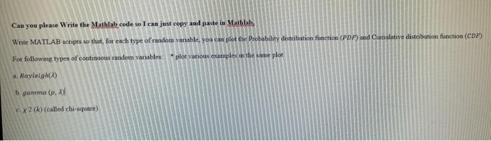 Solved Can You Please Write The Mathlab Code So I Can Just 2614