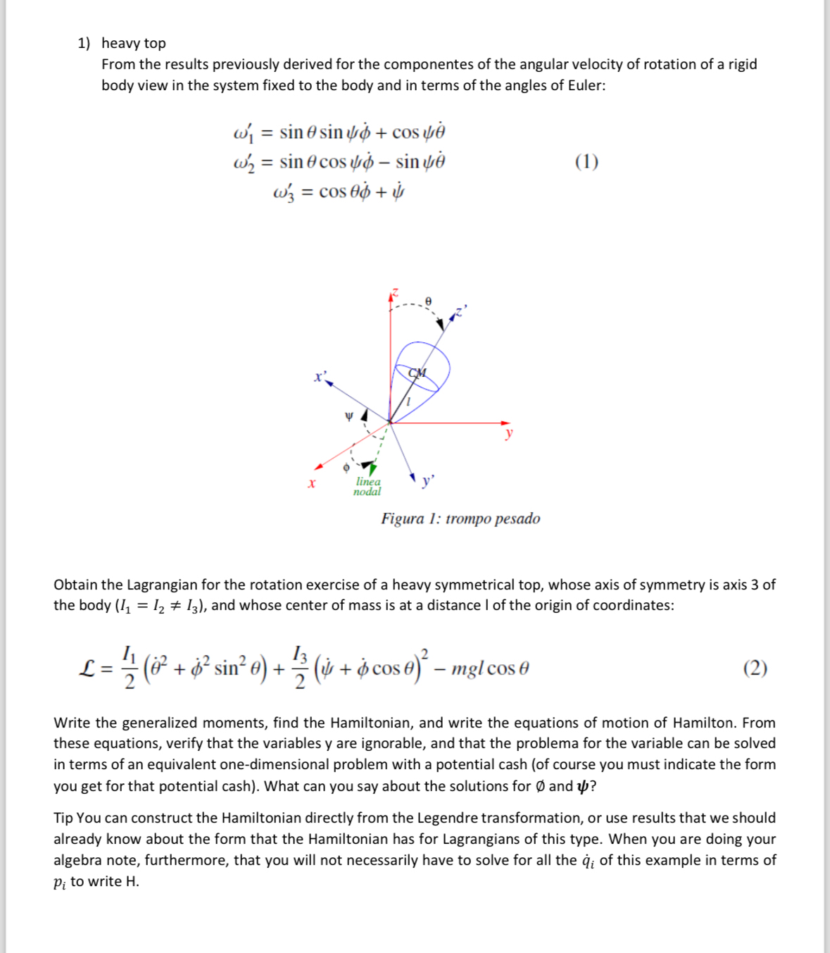 Solved heavy topFrom the results previously derived for the | Chegg.com