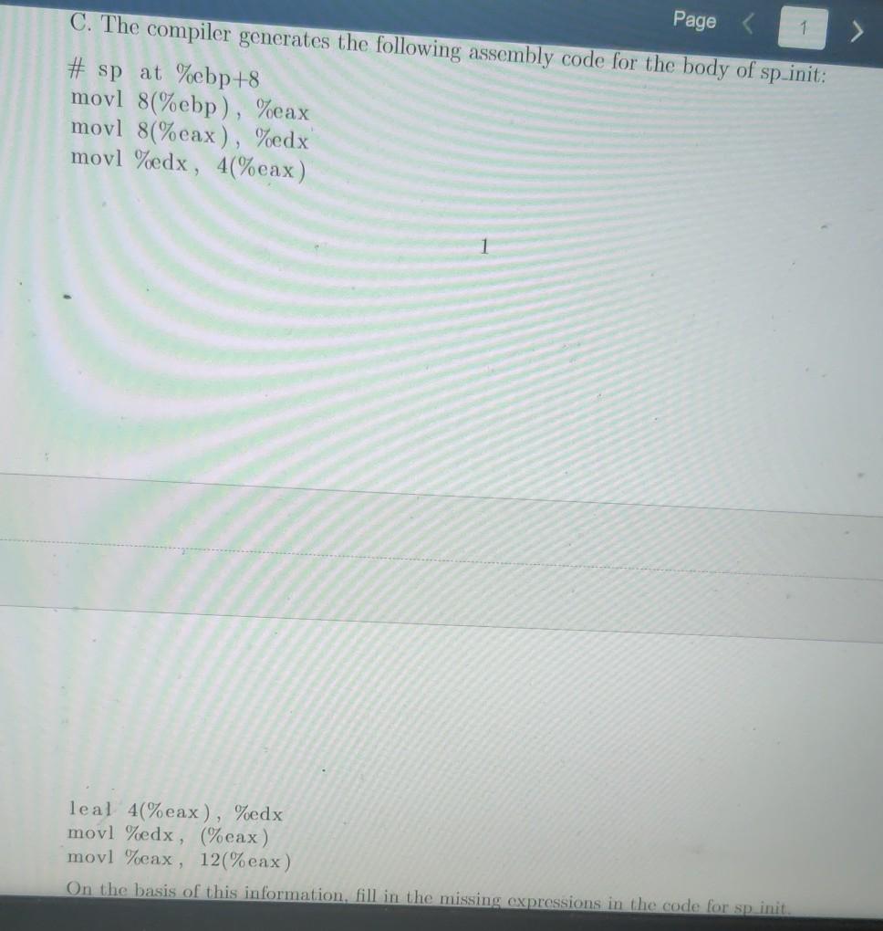 Solved 1 Consider The Following Structure Declaration Struc