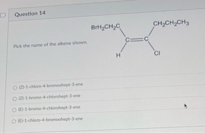 Solved c D Pick the structure for | Chegg.com