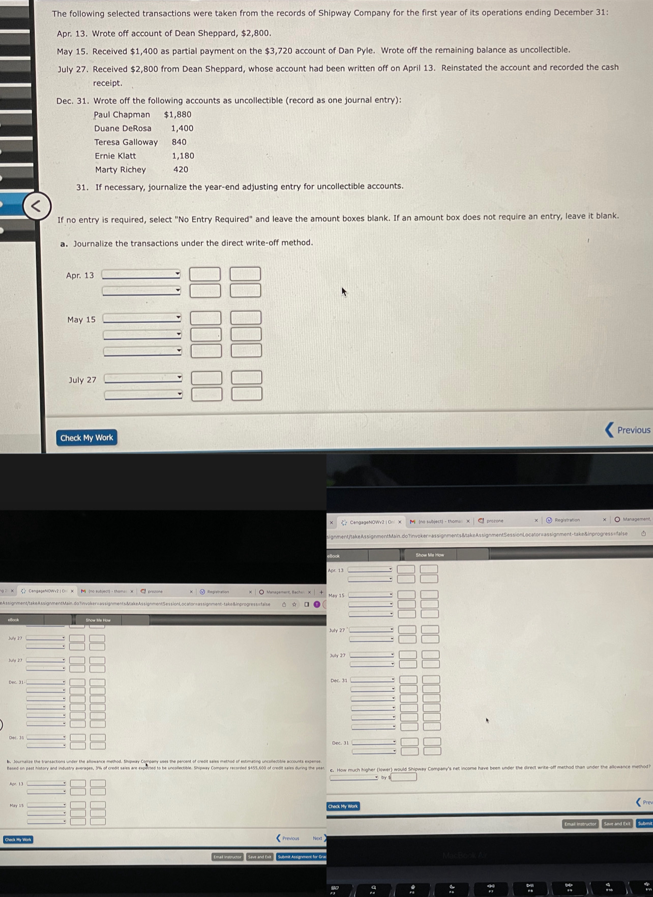 Solved Journalize the transactions under the direct write | Chegg.com Solved Journalize the transactions under the direct write | Chegg.com