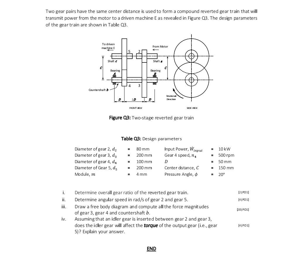 Solved Two gear pairs have the same center distance is used | Chegg.com
